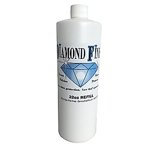Diamond Finish 32oz Refill Multi Surface Nano Cleaner Polish Protector for Vehicles, Home, Boats; Removes Dead Bug-Residue, Tar, Bird Poop, Brake Dust, Tree Sap, Grease, Fingerprints - while it Shines
