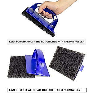 FMP Brands [60 Pack] Griddle Cleaning Pads - Grill Degreaser Scrubber, Metal Scouring Cleaner Pads, Heavy Duty Stainless Steel Scraper for Outdoor, Commercial Use, Restaurant and Home Kitchen