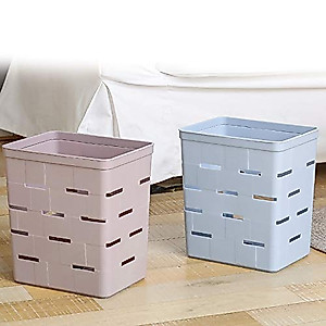 UNNIQ Trash can, Garbage bin Household can be Used in The Kitchen, Bedroom and Living Room PP Material Trash bin with Gland