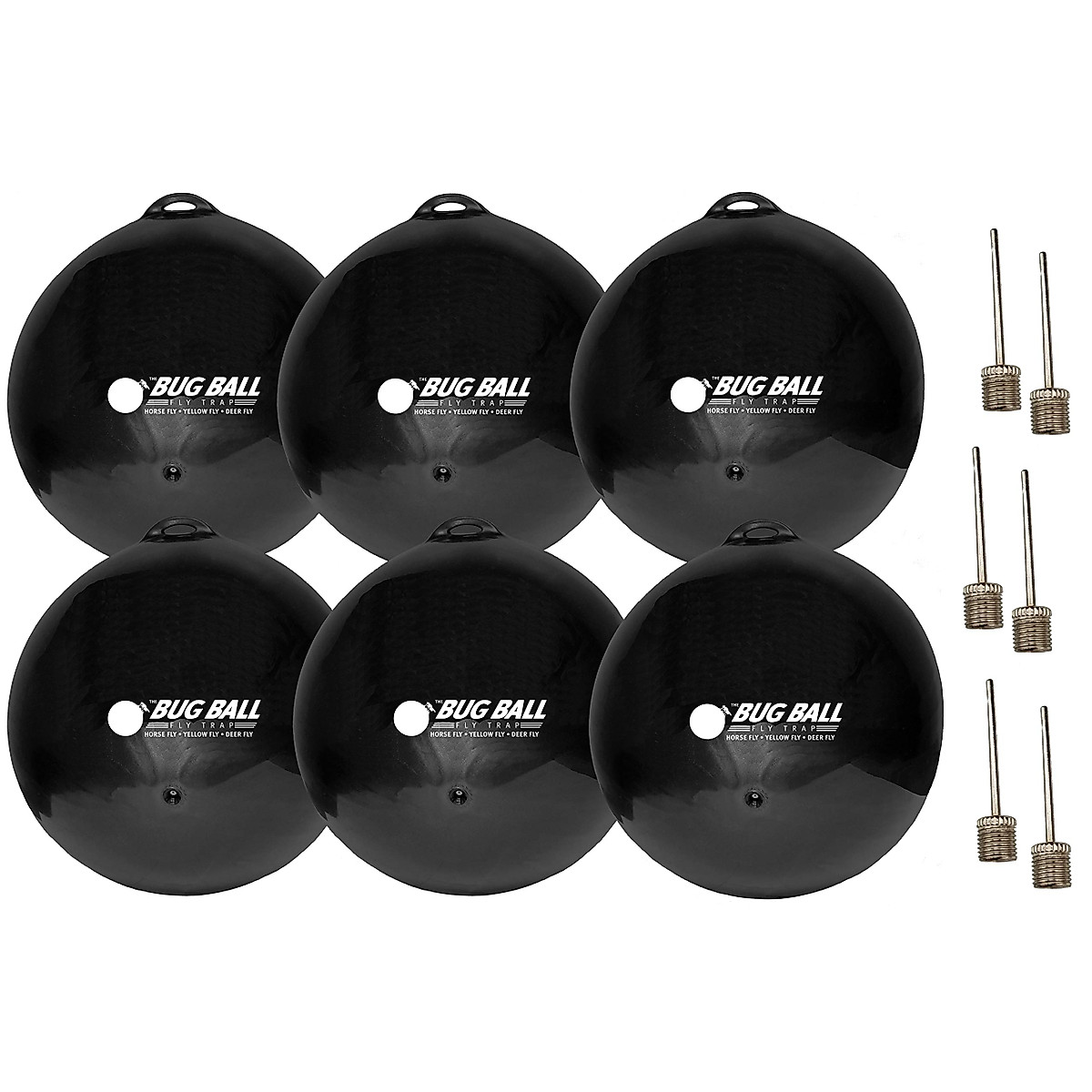 Bug Ball Replacement Ball, 6 Pack- Odorless Eco-Friendly Biting Fly and Insect Killer with NO Pesticides or Electricity Needed, Kid and Pet Safe