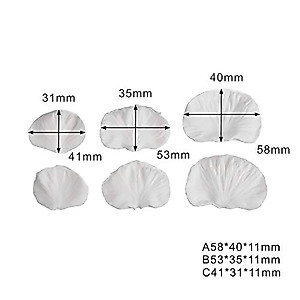 AK ART KITCHENWARE Gum Paste Flower Tools Orchid Petal Veiners for Decorating Cake Silicone Veining Molds Fondant Tools (VM124)