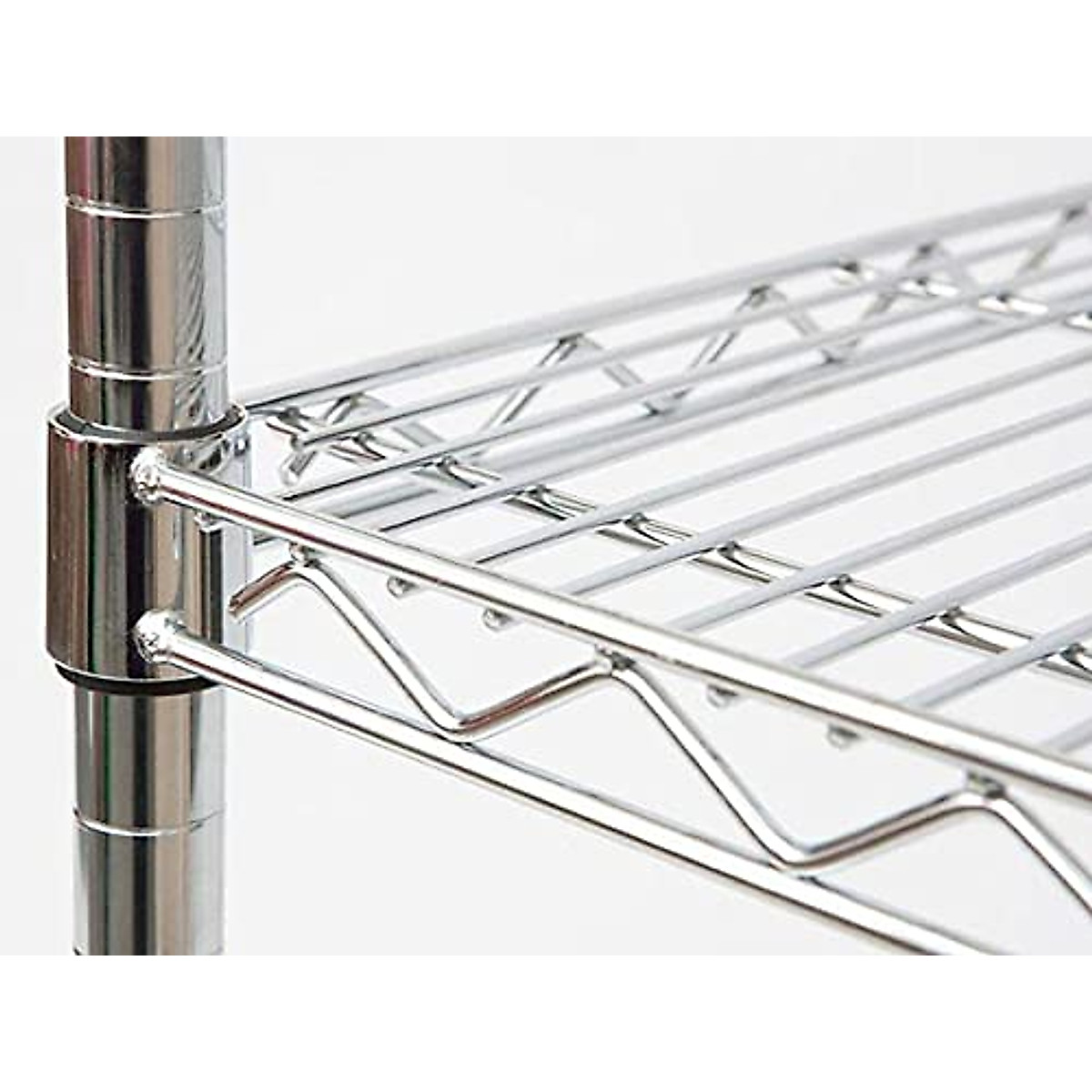 Regal Altair Set of 4 Wire Shelving Posts | Customize Poles Height: 8", 14", 27", 34", 54", 64", 74", 86", 96" and Material: Chrome, Black Epoxy, Green Epoxy, Stainless Steel