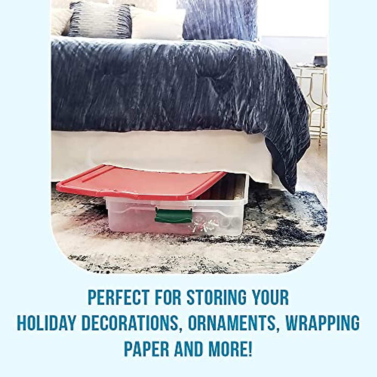 HOMZ Underbed Holiday Plastic Storage (3470HRGDC.02)