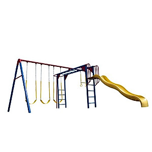 Lifetime Monkey Bar Adventure Swing Set, Primary Colors