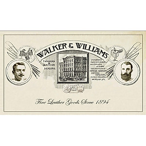 Walker & Williams DLX-282 Handmade Brushed Black Padded Guitar Strap with Embossed Tooling For Acoustic, Electric, And Bass Guitars