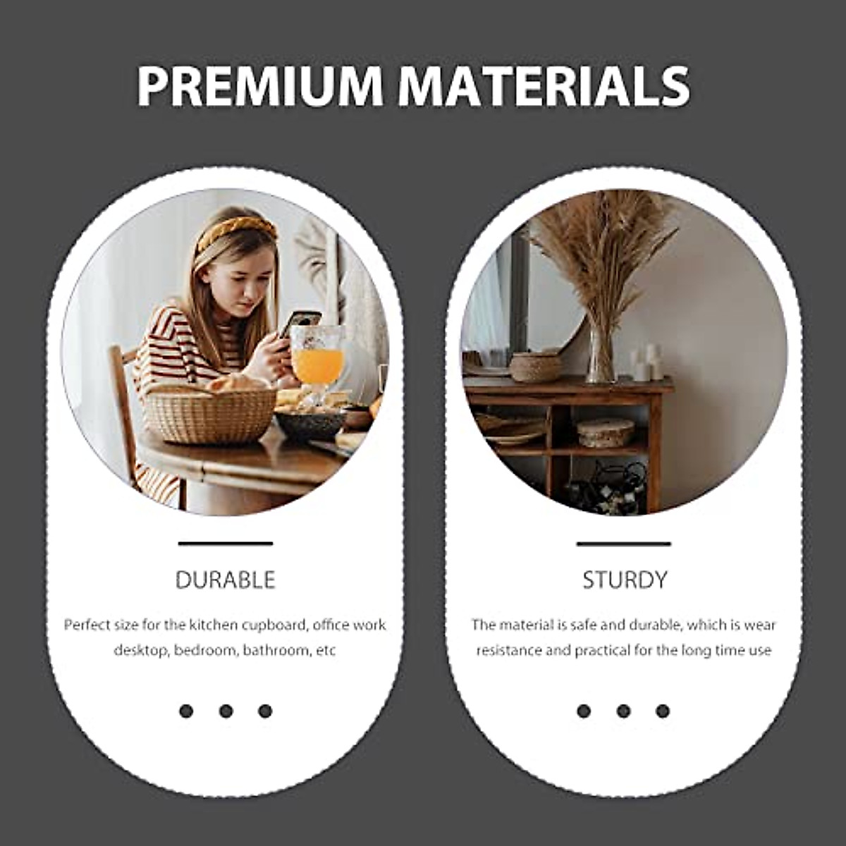 LUOZZY Storage Basket Tabletop Basket No Lid Cotton Rope Woven Table Storage Basket (Black)