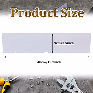 2 Pcs Gutter Valley Splash Guards Downspout Diverter Roof Rain Diverter Roofing Gutter Guards with 20 Screws Gutters for House Residential Flat Shingle Roofs Corner (White, Bent Style)