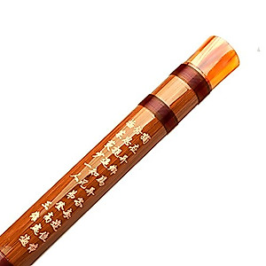 Separable Bamboo Flute Traditional Handmade Chinese Musical Instrument in Key E F G (Key G)