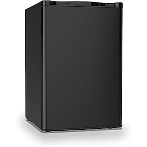 Anpuce 4.5 Cu. Ft Compact Refrigerator-Mini fridge Upright Freezers for Dorm, Garage, Camper, Basement, or Office, Single Door Black