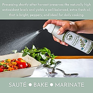 La Tourangelle Extra Virgin Olive Oil Spray, Cold-Pressed Extra Virgin, All-Natural, Artisanal, Great for Cooking, Sauteing, Grilling, and Dressing, Cooking Spray Oil, 5 fl oz