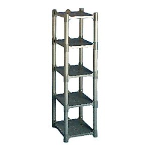 Tolco 190104 5 Shelf Space Station (Rack Only), 48" Height, 14" Width, Grey