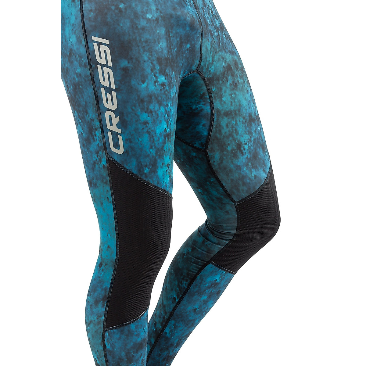 Cressi Hunter Rash Guard Pants, Camo Blue, XL