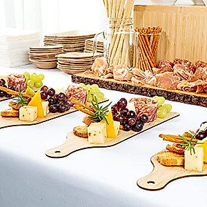 Restaurantware Nature Tek Bamboo Disposable Cheese/Charcuterie Board - 11 3/4" x 3 1/2" - 2 count box
