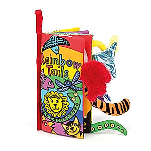 Jellycat Rainbow Tails: A Soft Activity Baby Book Children's Book | Baby Gift