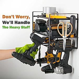 ALIEN SYSTEM Organize all your tools - Tough Magnetic tool holder 5 Pack & Sturdy Power tool organizer - Powerful tool box organizer Set