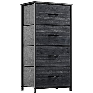 YITAHOME Dresser with 9 Drawers - Fabric Storage Tower, Hallway & Nursery - Sturdy Steel Frame, Wooden Top & Easy Pull Fabric Bins & Dresser with 4 Drawers - Fabric Storage Tower, Organizer Unit