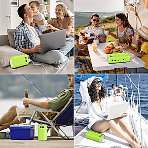 powkey Portable Power Station with AC Outlet 88.8Wh AC Battery Backup Power Pack, DC/USB Outputs for Portable Laptop Computer charger, Small Portable Power Station