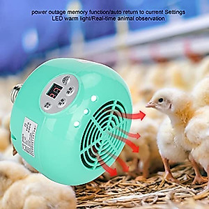 Poultry Heat Lamp, Pet Heat Lamp E27 Bulb Cultivation Heating Lamp Keep Warming Light for Brooder Piglets Heater Chicken Ducks Livestock Pet Coop 220V