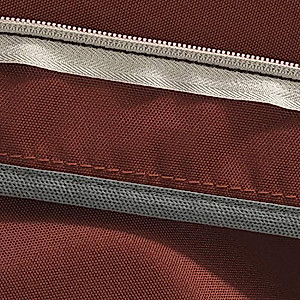 Classic Accessories Ravenna Water-Resistant 25 x 22 x 4 Inch Outdoor Back Cushion Slip Cover, Patio Furniture Cushion Cover, Spice, Patio Furniture Cushion Covers