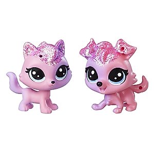 Littlest Pet Shop Collie Dazzlepink & Viola Twinkledust