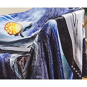 Star Trek: The Original Series USS Enterprise Plush Throw Blanket | Soft Fleece Blanket Cover, Cozy Sherpa Wrap For Sofa And Bed, Home Decor Room Essentials | Gifts And Collectibles | 45 x 60 Inches