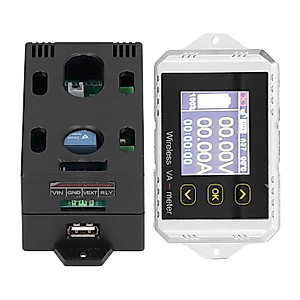 Battery Capacity Tester, VAT‑1300 Coulomb Time Meter DC Voltage Current Meter Amp Meter Gauges DC Multimeter for Voltage Current