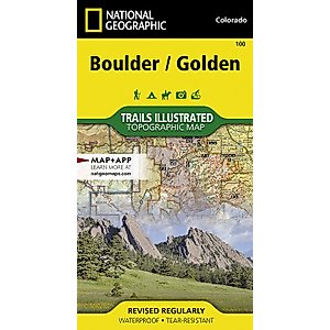 Boulder, Golden Map (National Geographic Trails Illustrated Map, 100)