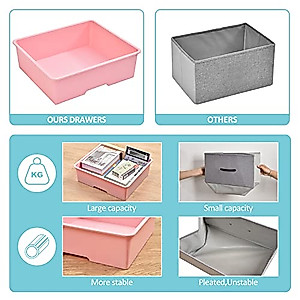 TOOLF Rolling Storage Cart with 6 Drawers, Wooden Tabletop, Easy Movement, Large Capacity, Durable Construction & Colorful Style in White Bar