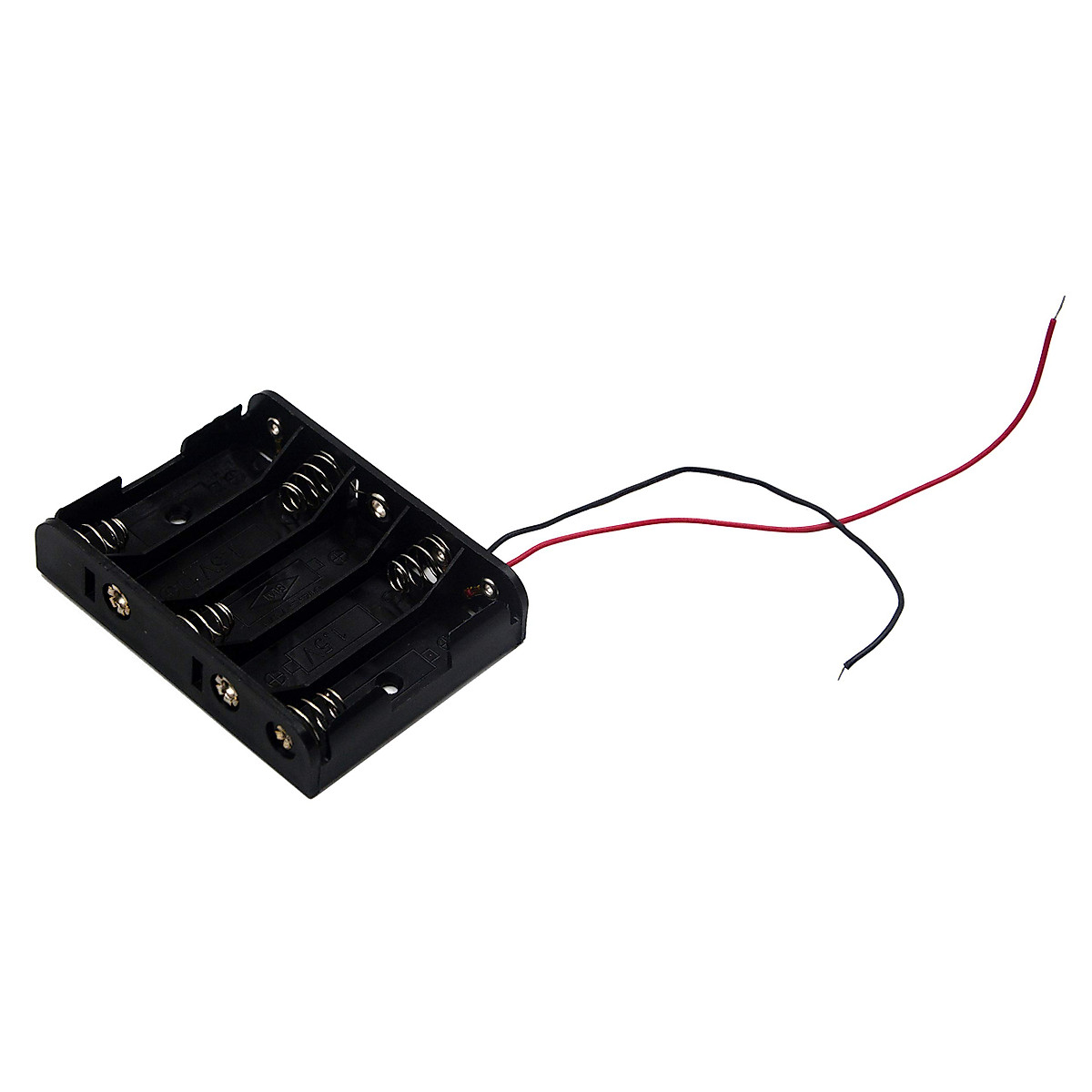 LampVPath (Pack of 2 5 AA Battery Holder, 5 AA Battery Holder with Leads, 5 AA Battery Holder with Wires