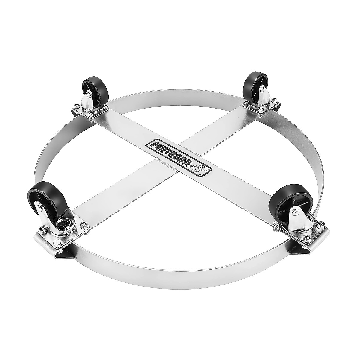 Pentagon 83-DT5493 Tool | Heavy Duty | 55-Gallon Drum Dolly | Single | Silver