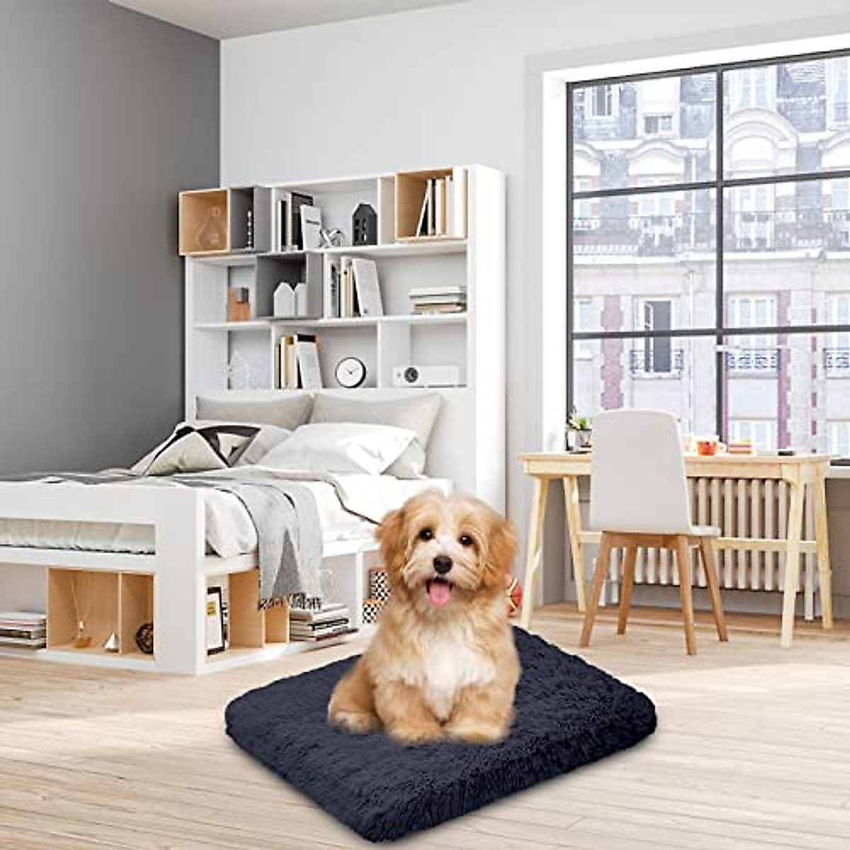 Dog Fluffy Bed, Square Plush Dog Bed, Soft Cloth Mat, Pets Soft Cushion Bed, Dog Bed Mats, Pet Friendly Bedding, Dog Bed Features, Plush Square Kennel Cat Mat Pet Kennel, Soft Cloth Mat for Dogs
