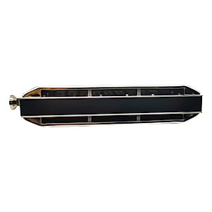 10 Holes 40 Tones Professional Chromatic Harmonica Key of C, Music instruments for adults, Harmonicas for adults,Professional Player, Students and beginner(Silver)