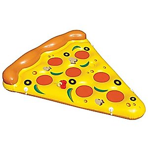Swimline Giant Inflatable Pizza Slice Float Raft for Lake Beach Pool (3 Pack)