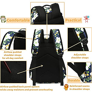 Leaper Water-resistant Sunflower Laptop Backpack Travel Bag Satchel College Backpack