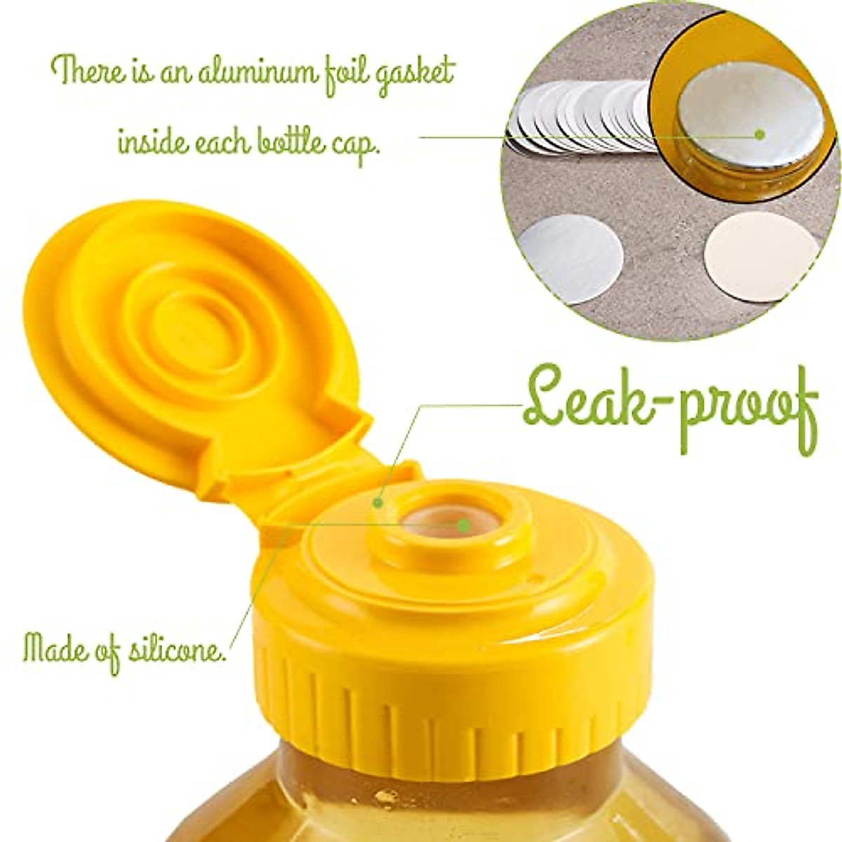 16 Pcs 3.7oz Clear Plastic Honey Jar,Squeeze Honey Bottle Container with Flip-Top Lid,Empty Honey Bottle for Storing and Dispensing