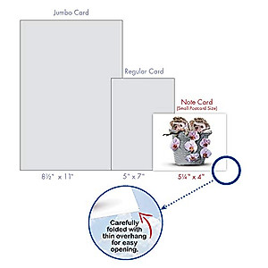 The Best Card Company - 10 Blank Animal Cards Boxed (4 x 5.12 Inch) - Assorted Pets, Zoo, Wildlife Cards for Kids - Cards from the Hedge M6541OCB