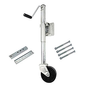 HUAALIUCHE Trailer Jack with 6-Inch Wheel, Heavy-Duty Swivel Mount,1000-LB Capacity