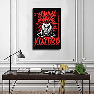 Baki Hanma Poster Hanma Yujiro Poster (2) Canvas Poster Posters for Room Aesthetic Art Poster Print Poster 12x18inch(30x45cm) Unframe-style