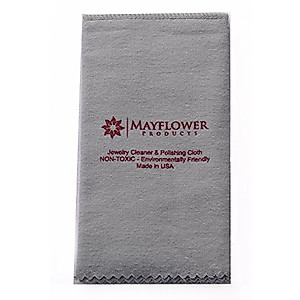Pro Size Polishing Cleaning Cloth Pure Cotton Made in USA for Gold, Silver, and Platinum Jewelry, Eco Friendly Large Cleaner Cloth 11 x 14 in. Keeps Jewelry Clean and Shiny