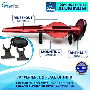 WAVESRX 12" Aluminum Sand Spike Beach Anchor - WaveCobra | Keeps Your Watercraft Securely Anchored Near Shore, Sandbar or in Shallow Water | Ultra Light Patent Pending Design for Jet Ski & Small PWC