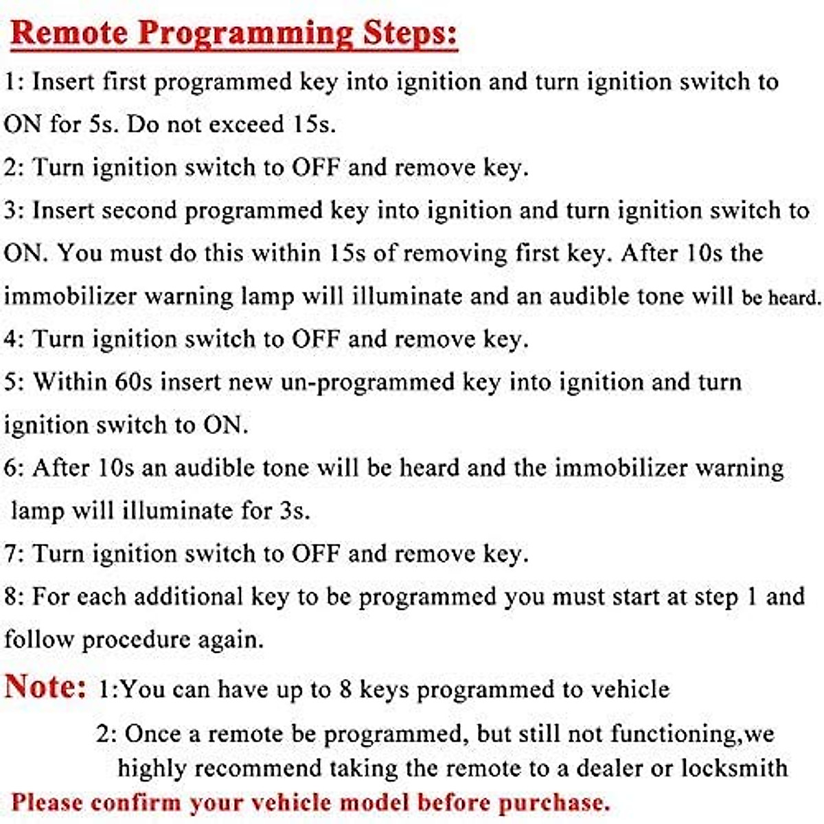 6 Button Key Fob Compatible for 2008-2015 Chrysler Town and Country,2008-2014 Dodge Grand Caravan Keyless Entry Remote Replacement for M3N5WY783X IYZ-C01C