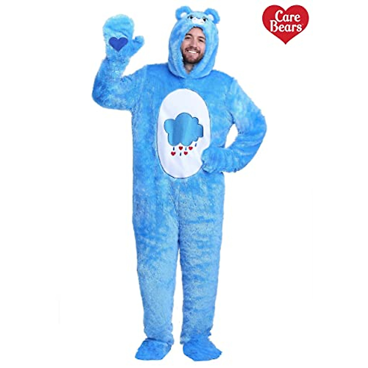 Adult Care Bears Classic Grumpy Bear Costume Grumpy Bear Onesie Suit for Men and Women Medium