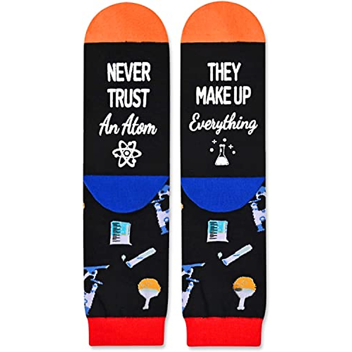 sockfun Science Socks Science Gifts for Teens Scientist Gifts Chemistry Socks Chemistry Gifts for Men Women, Gifts for Science Lovers Science Stocking Stuffers