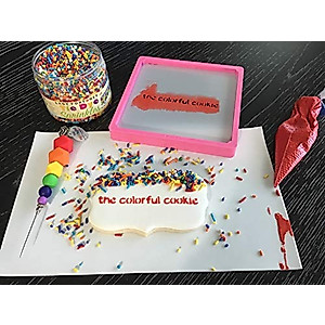 Grafix Food-Safe Plastic Frosted, 12 x 12”, Pack of 4 – Reusable .005” Thick Translucent Film, Perfect for Sugar Craft Stencils, Cookie and Cake Decorating, Chocolate Work (K05FCP1212-4)