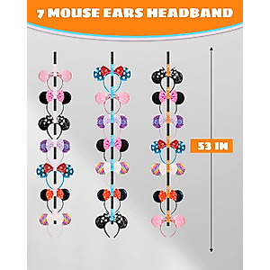 Gocasmus 3Pcs Mouse Ear Headband Holder - Mouse Ear Organizer & Display Stand