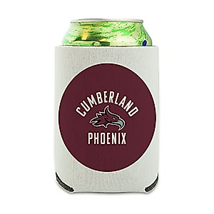 Cumberland University Phoenix Logo Can Cooler - Drink Sleeve Hugger Collapsible Insulator - Beverage Insulated Holder