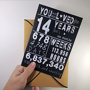 Sutjxc Cheers to 14th Birthday Card for Teen Girls Boy,Bday Gift 14 Year Old Girl,Bday Card for 14 Year Old Granddaughter Grandson,Gifts Ideas for 14 Year Old Niece Son Daughter or Best Friend