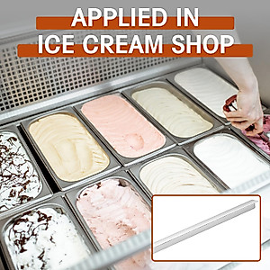 Zonon 12 Pcs Stainless Steel Adaptor Bar, Long Food Bar Divider Bar Metal Steam Table Adapter Bar for Hotel Restaurant Catering Home Commercial Food Service Accessories (12.8")