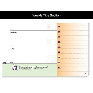 Dated Primary Student Planner 2023-2024 Academic School Year, Large (8.5" by 11") Block Style Datebook with Classic Primary Block Cover
