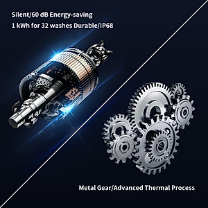 Mini Washing Machine,Machine Portable Turbo Washing Machine for Travelling,Business Trip,Camping,College Room.Deep cleaning of underwear, baby clothes and other small clothes.